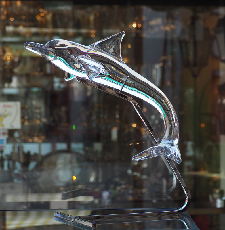 Daum France rare Crystal Dolphin 1980 - Galerie Maxime Parisian Flea ...