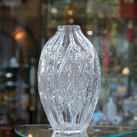 Amazing and rare Saint Louis Crystal Art Deco vase - Galerie Maxime ...
